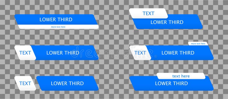 Lower Third Set. TV News Banner. Header Title Box. Lower Third Layout ...