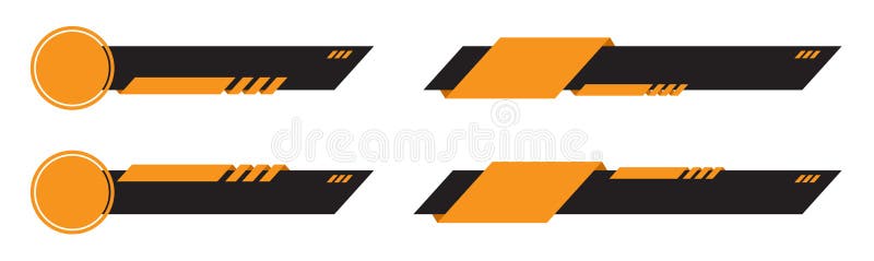 Lower Third for Show and Entertainment Credit Name and Title Stock ...