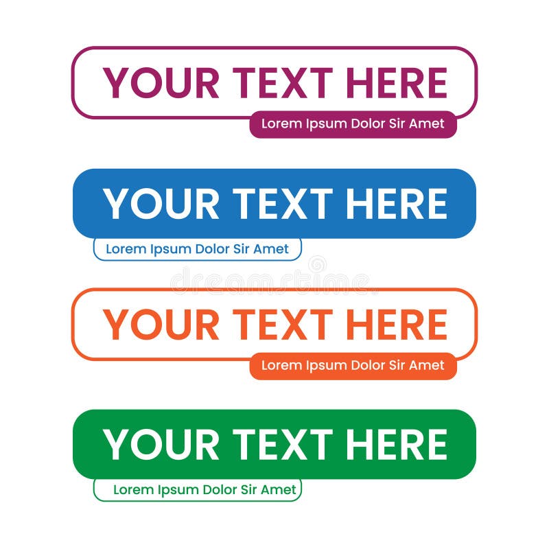 Lower Third Vector Template. Lower Thirds Pack Stock Vector ...