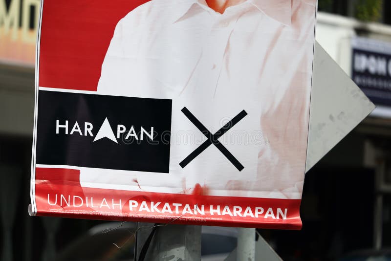Lower Third of a Vote for Pakatan Harapan Banner Editorial Stock Photo ...