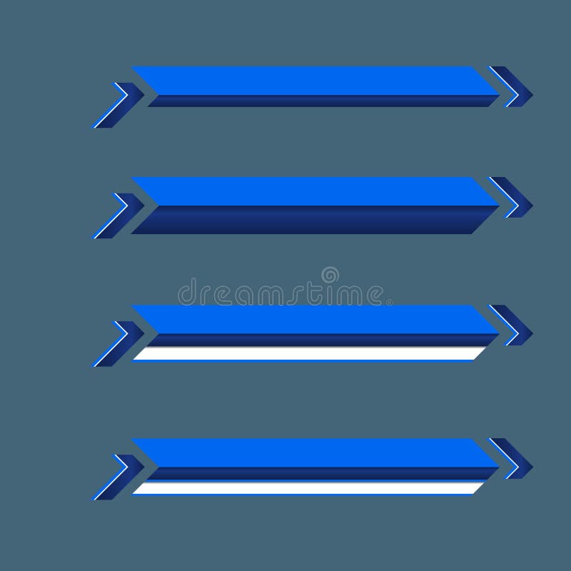 Lower Third Banner Bar Screen Broadcast Name Plate Stock Illustration ...