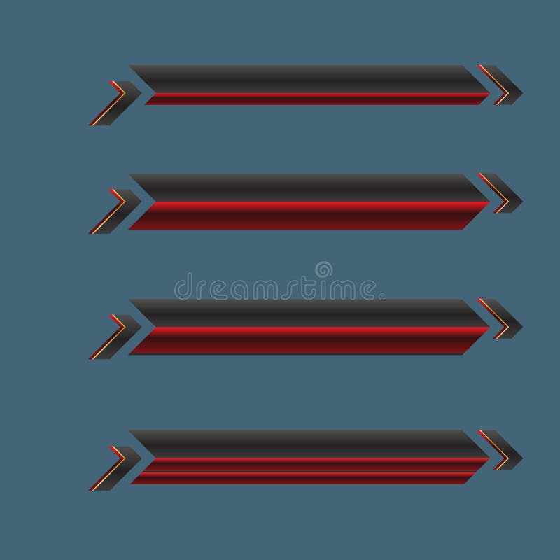 Lower Third Banner Bar Screen Broadcast Name Plate Stock Illustration ...