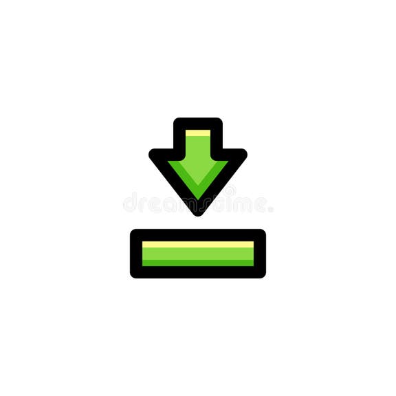 Lower to Bottom Icon stock vector. Illustration of design - 266549012