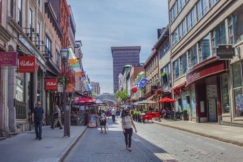 The Lower Town is a Historic District Located of Quebec City. Editorial ...