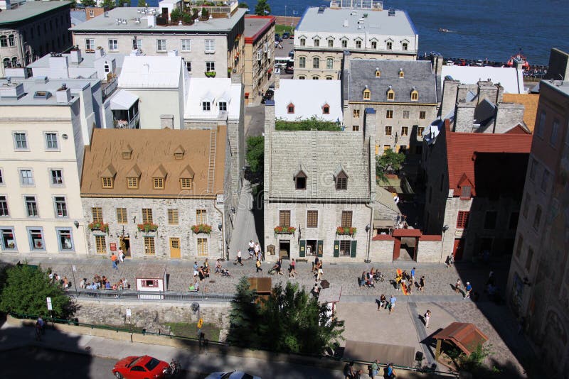 Lower Town of Old Quebec City ,canada Stock Photo - Image of travel ...