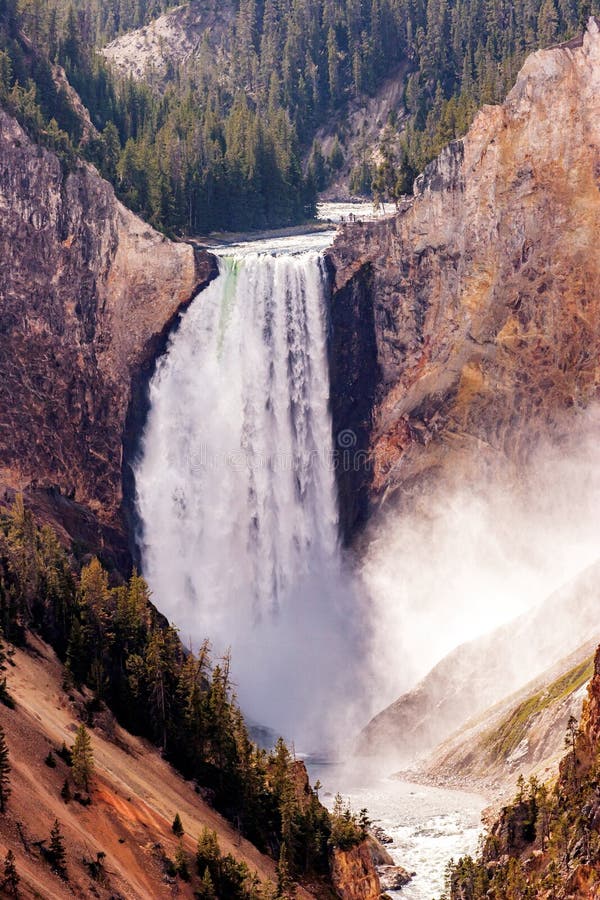 Lower Yellowstone River Falls Stock Photo - Image of scenery ...