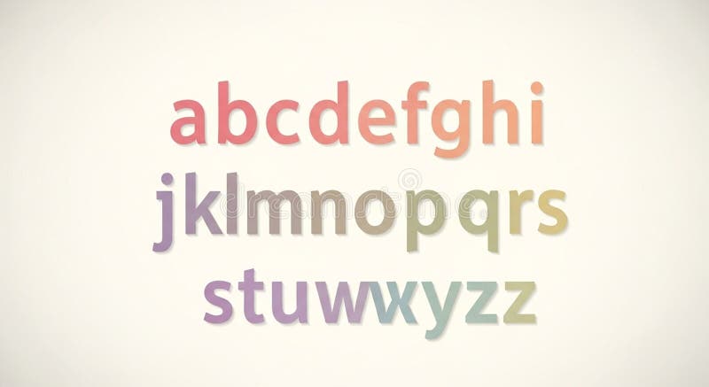 Gradient Lowercase Alphabet Stock Illustrations – 1,390 Gradient ...
