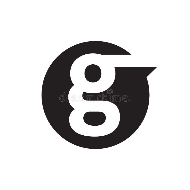 Lowercase G Letter on Circle Design Vector Stock Vector - Illustration ...