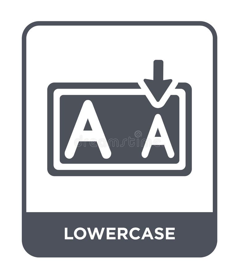 Lowercase Icon in Trendy Design Style. Lowercase Icon Isolated on White ...