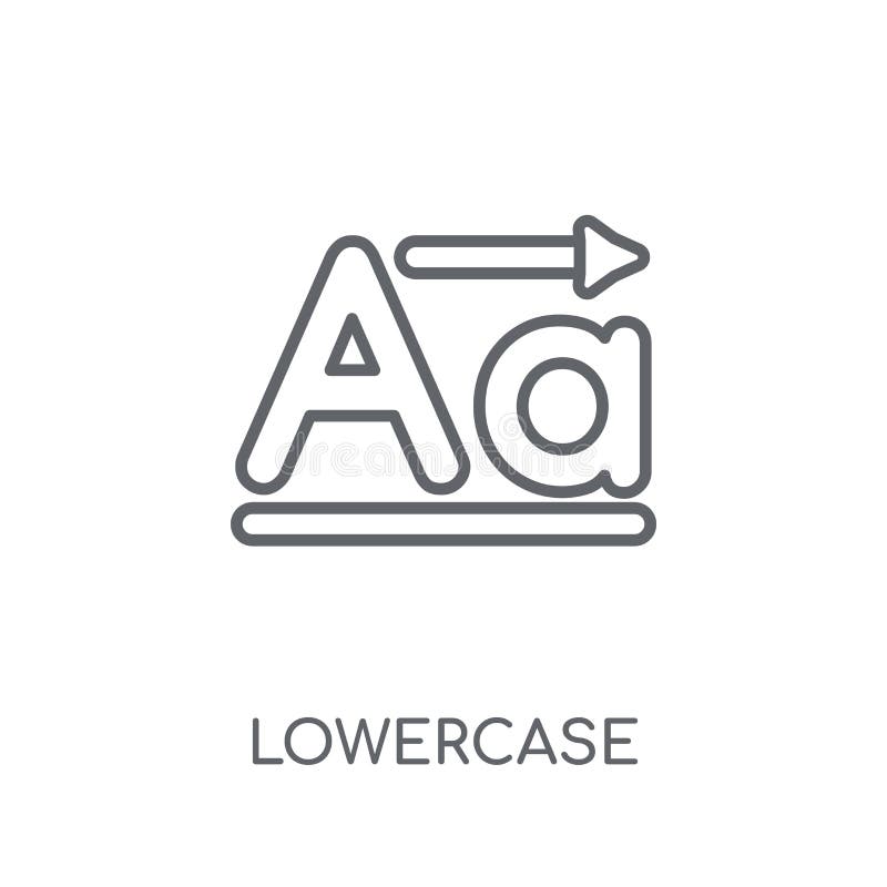 Lowercase Linear Icon. Modern Outline Lowercase Logo Concept on Stock ...