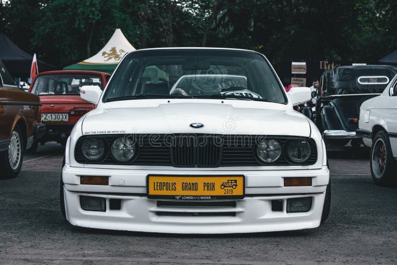 Lowered BMW 3 Series during Car Show. Editorial Photo - Image of power ...