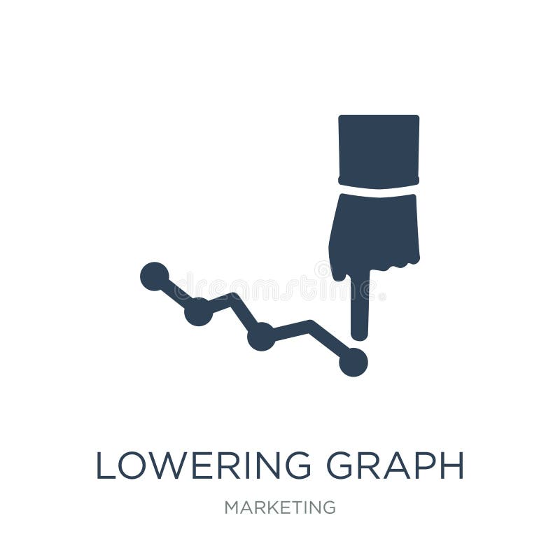 Lowering Infographic Chart Showing Cost Reduction Stock Illustration ...