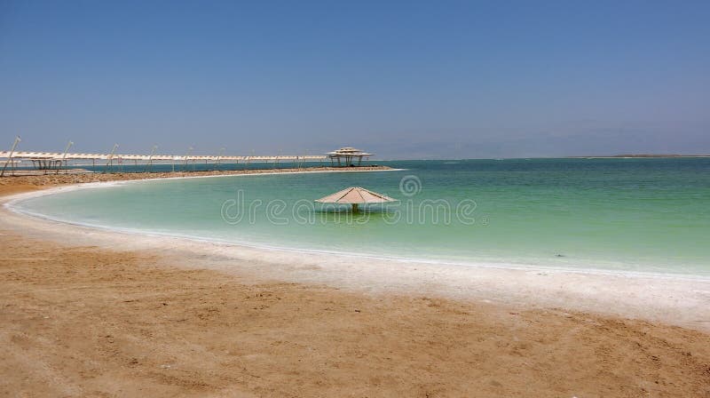 The lowest point on earth editorial stock photo. Image of deadsea ...