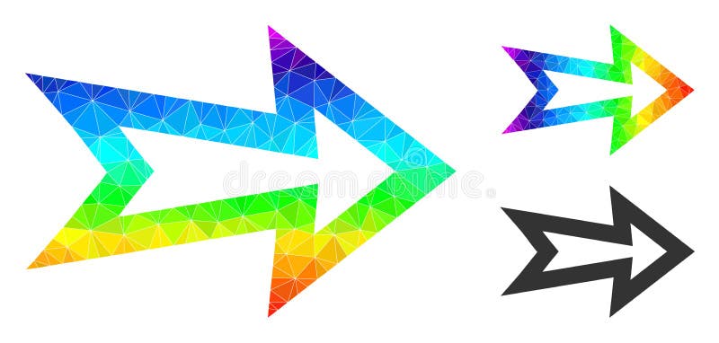 Rainbow Directional Arrow Stock Illustrations – 335 Rainbow Directional ...