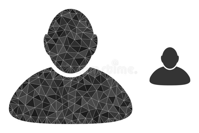 Vector Triangle Filled Customer Icon Stock Vector - Illustration of ...