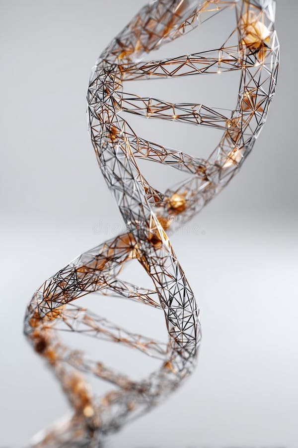 A LowPoly 3D Model of a DNA Helix Exploring the Double Helixs Structure ...
