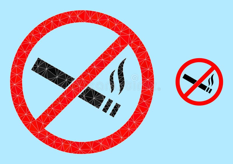 Vector Triangle Filled Smoking Forbidden Icon Stock Vector ...