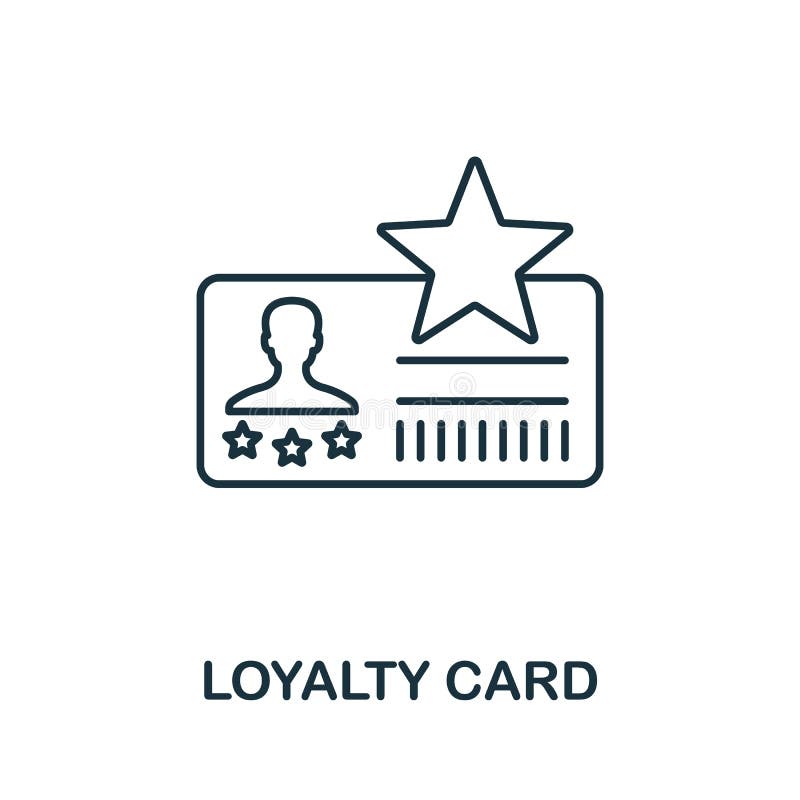 Loyalty Card Icon. Line Style Element from Loyalty Program Collection ...