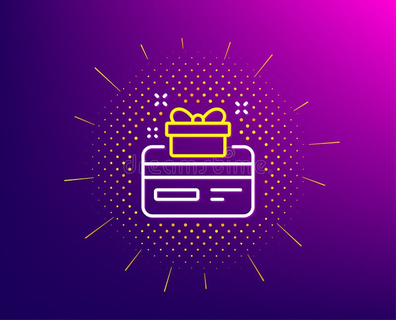 Loyalty Card Line Icon. Bonus Points. Discount Program. Vector Stock ... Loyalty Card Line Icon. Bonus Points. Discount Program. Vector Stock ...