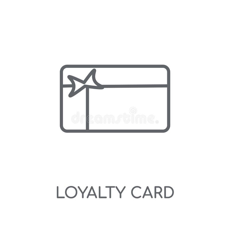 Loyalty Card Linear Icon. Modern Outline Loyalty Card Logo Conce Stock ...