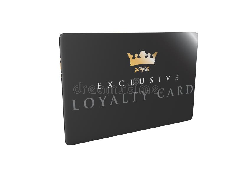Loyalty Card on a White Background Stock Illustration - Illustration of ...