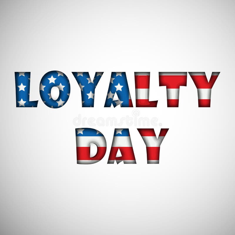 Loyalty day stock vector. Illustration of isolated, clip - 39741706