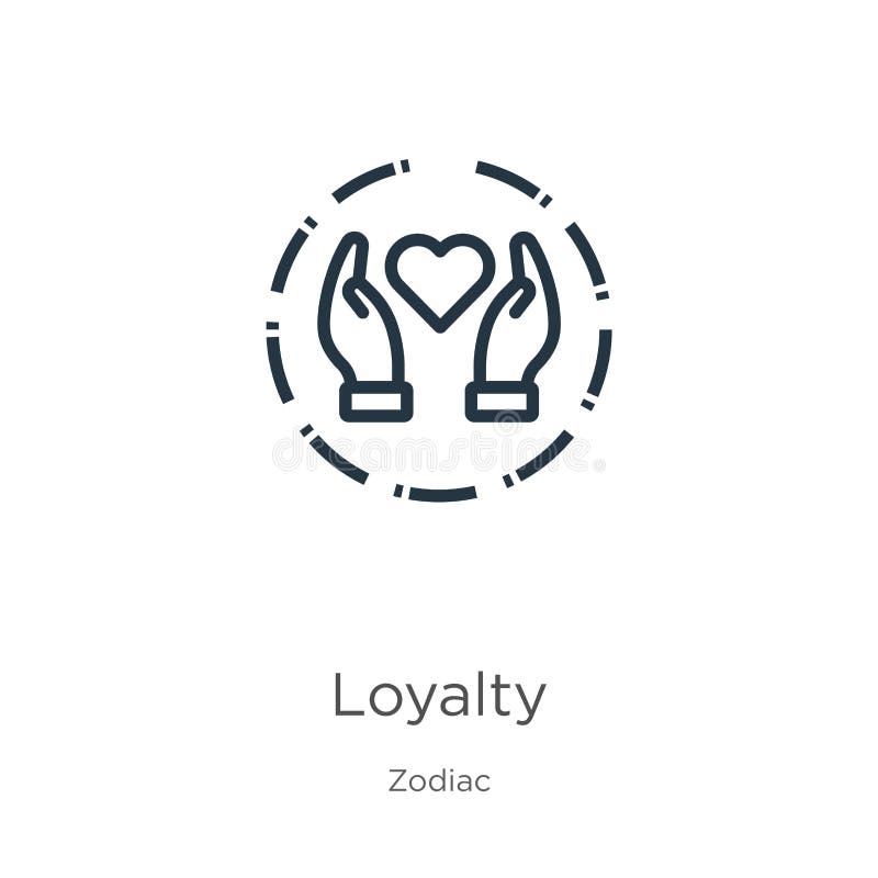 Loyalty Isolated Icon. Simple Element Illustration From Zodiac Concept ...
