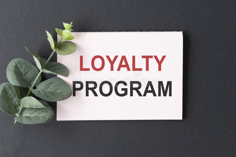 Loyalty Program Card Isolated on White Stock Image - Image of mailer ...