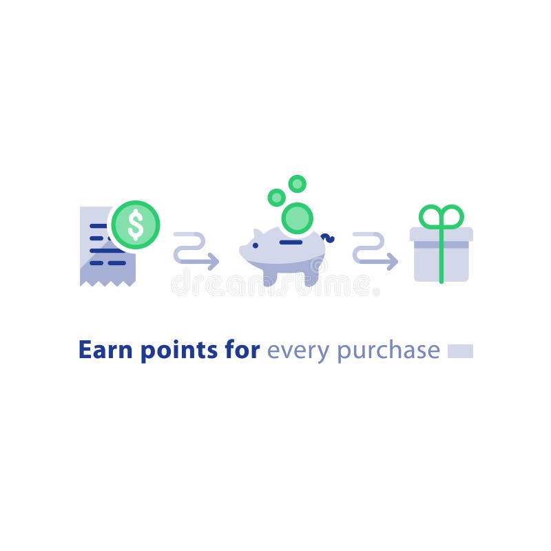 Loyalty Program Concept, Earn Points, Win Gift, Shopping Incentive ...