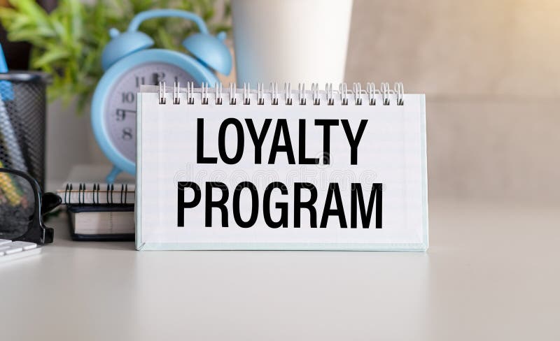 LOYALTY PROGRAM Text Written on a Notebook on the Laptop Stock Photo ...