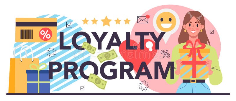 Loyalty Program Typographic Header. Marketing Program Development Stock ...
