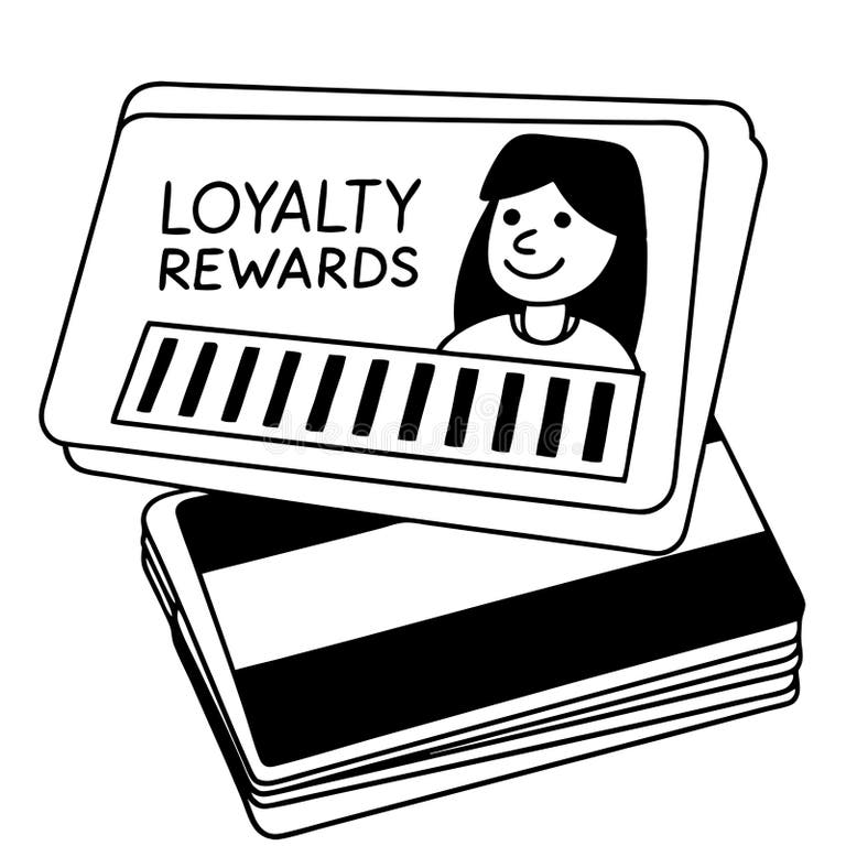 Loyalty Rewards Card Vector Illustration for Customer Incentive ...