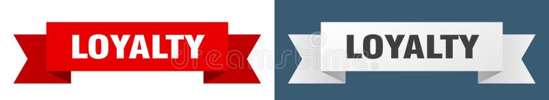 Loyalty Ribbon. Loyalty Isolated Paper Sign. Banner Stock Vector ...