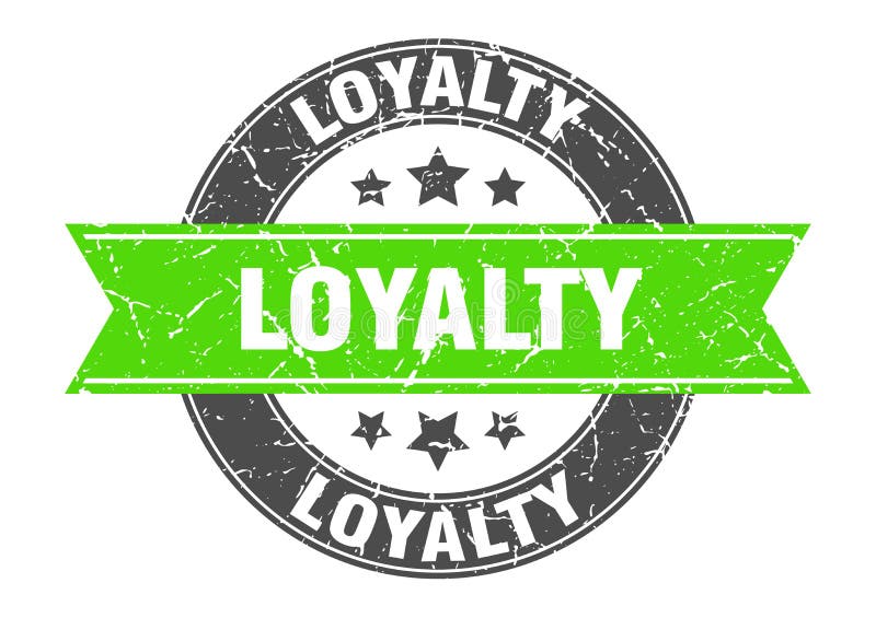 Loyalty Round Stamp with Ribbon. Label Sign Stock Vector - Illustration ...