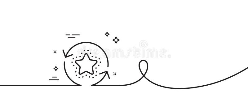 Loyalty Star Line Icon. Change Bonus Points. Discount Program ...