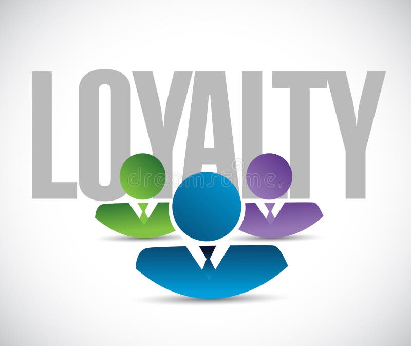 Loyalty Team Sign Illustration Design Graphic Stock Illustration ...