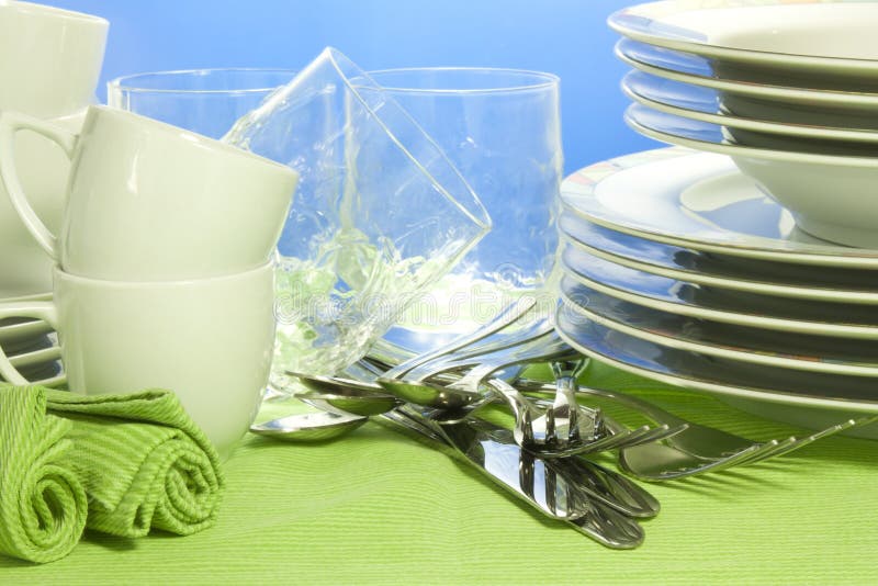 Loza imagen de archivo. Imagen de mantel, vector, huéspedes - 35028723