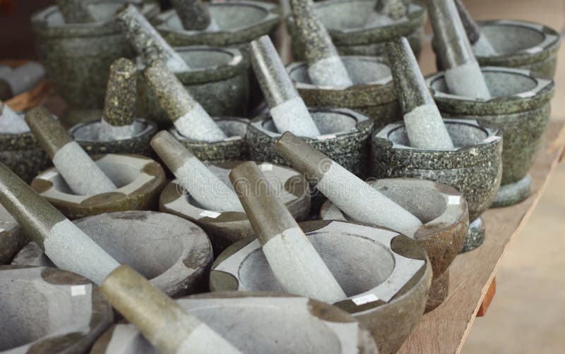 Loza De Barro Para El Chile De Pulido - Mortero Imagen de archivo ...