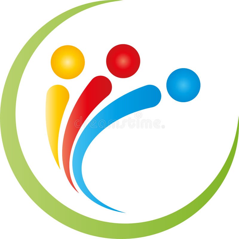 Three People Logo, People Logo, Team Logo, People and Circle, Family ...