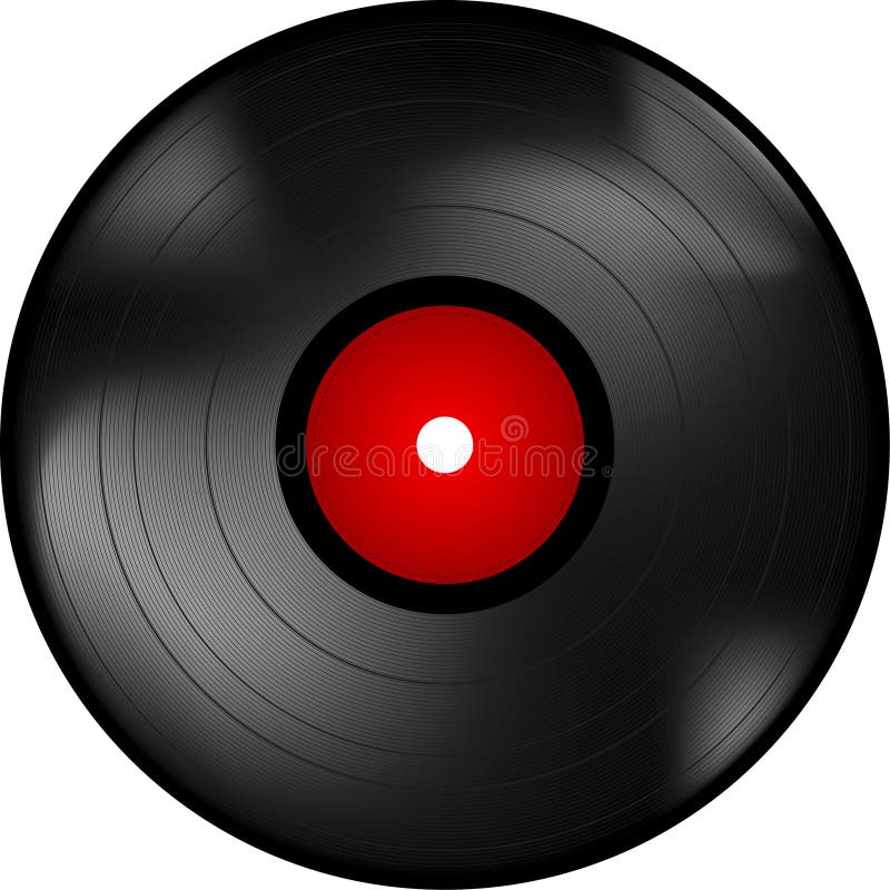 LP record stock vector. Illustration of vector, black - 8080234