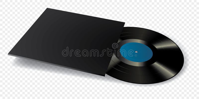 LP black cover stock illustration. Illustration of shadow - 354577513