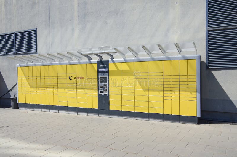LP Express Self Service Post Box Terminal. Parcel Delivery Editorial ...