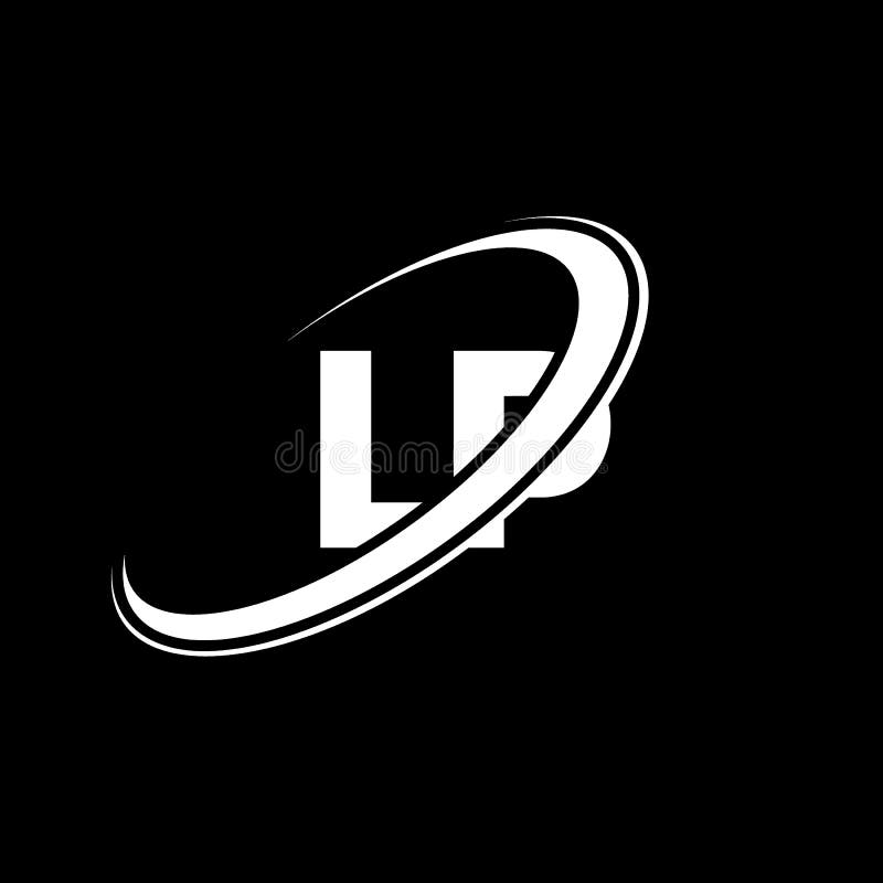 LP L P Letter Logo Design. Initial Letter LP Linked Circle Uppercase ...