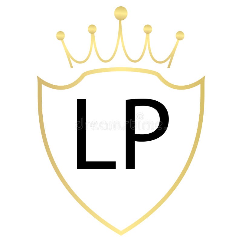 LP Letter Logo Design with Simple Style Stock Vector - Illustration of ...