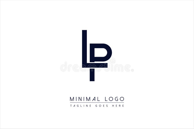 LP or PL or L and P Initial Minimal Monogram Letter Alphabet Logo ...