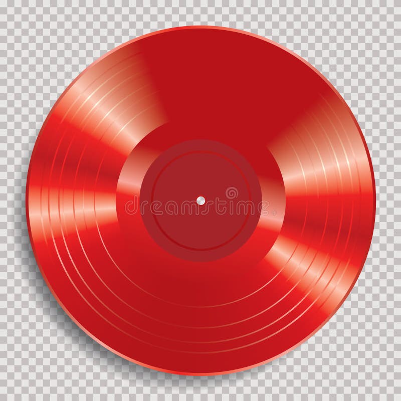 LP vinyl red stock vector. Illustration of entertainment - 248998831