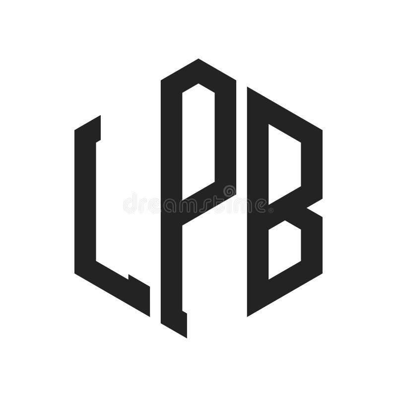 LPB Logo Design. Initial Letter LPB Monogram Logo Using Hexagon Shape ...