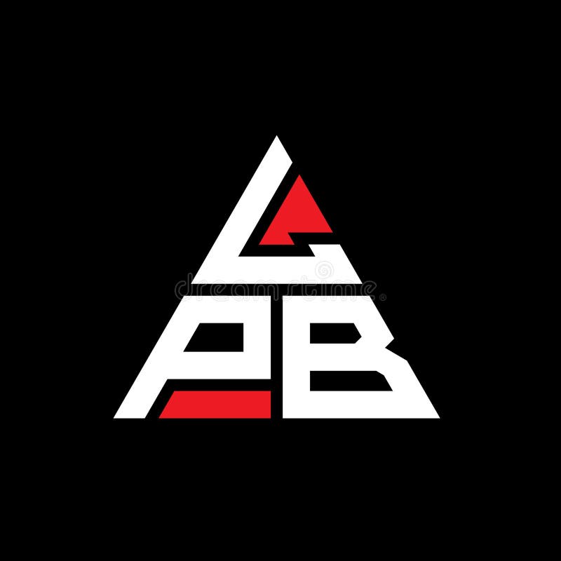 LPB Triangle Letter Logo Design with Triangle Shape. LPB Triangle Logo ...