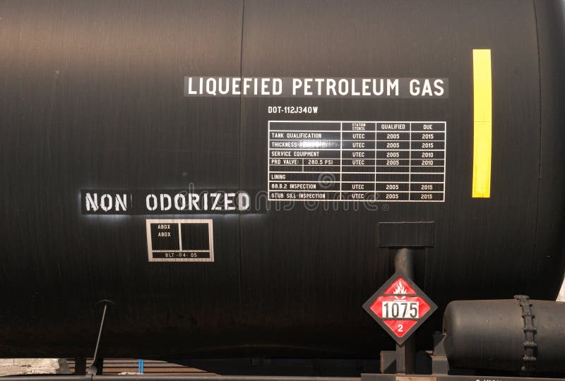 LPG Rail stock image. Image of liquefied, transport, warning - 29114437