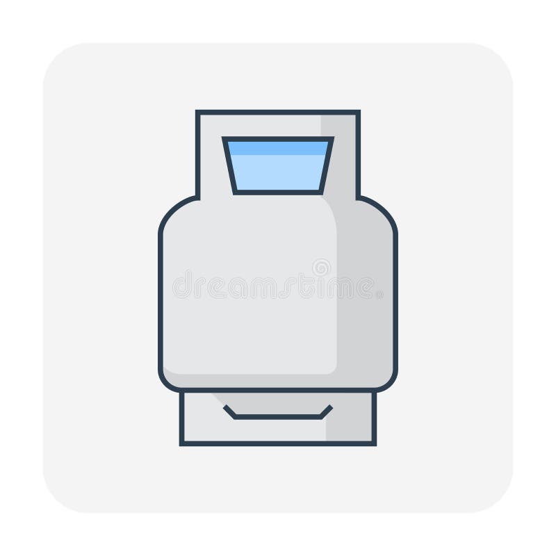 Lpg tank icon stock vector. Illustration of liquid, cylinder - 164757213